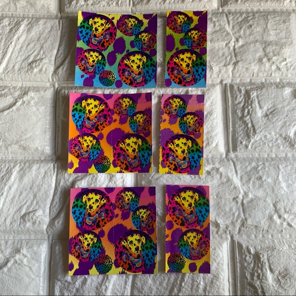 Lisa Frank | Other | Vintage Lisa Frank Sticker Sheets Rainbow Dog Dalmatian S2 | Poshmark